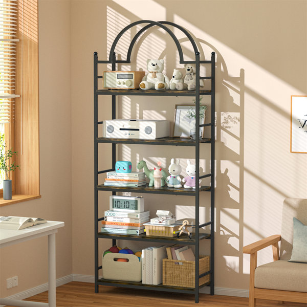 Williston Forge 194.5cm H x 76cm W Metal Bookcase | Wayfair.co.uk